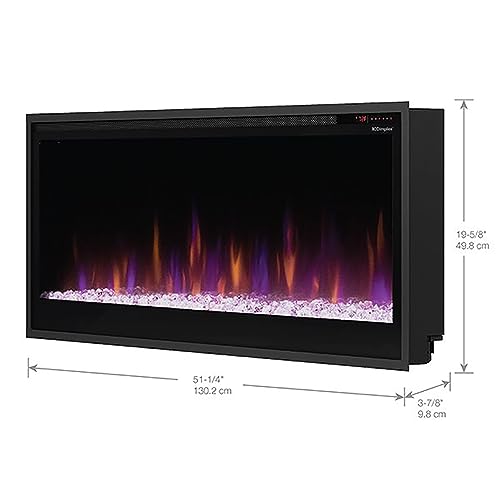 Dimplex 50 Inch Slim Built-in Linear Electric Fireplace | Shallow 4 ...