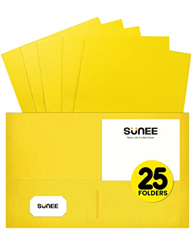 Best Yellow Two-Pocket Folders for School, Office, and Organization ...