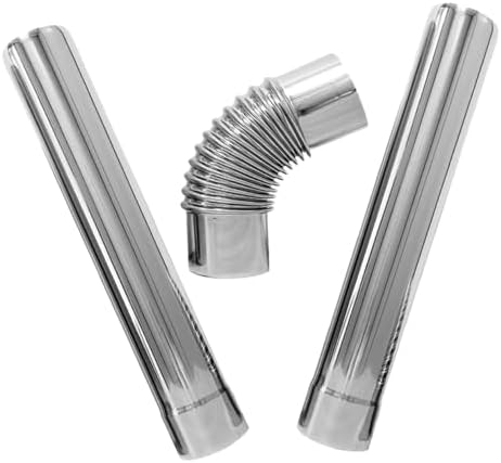COHEALI 3pcs Stainless Steel Gas Water Heater Flue Set with Elbow and ...