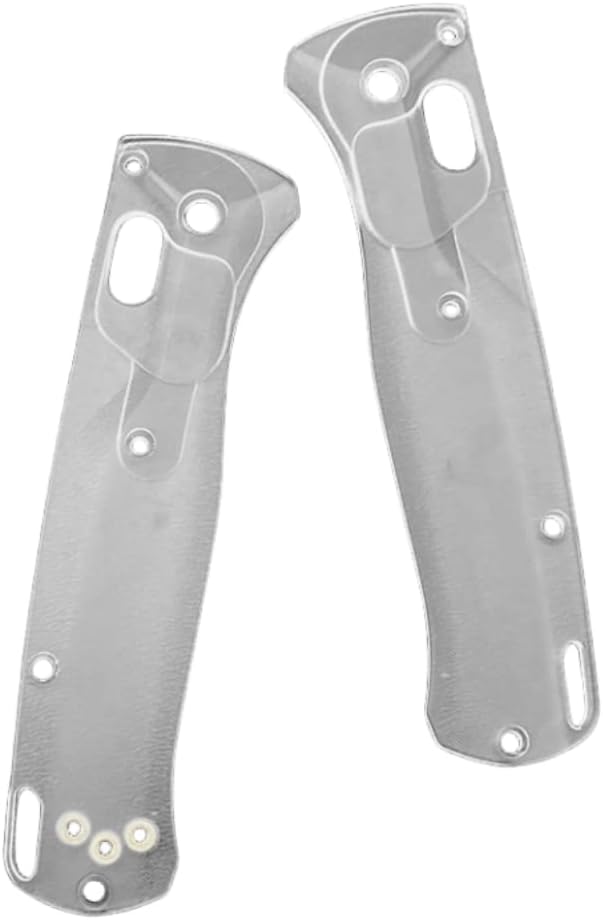 Aibote 1 Pair Transparent Acrylic Handle Scales Replacement Grips ...