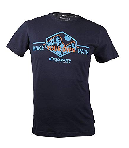 Buy Discovery EXPEDITION T-Shirt Casual Blue Make Your OWN Path for Men ...