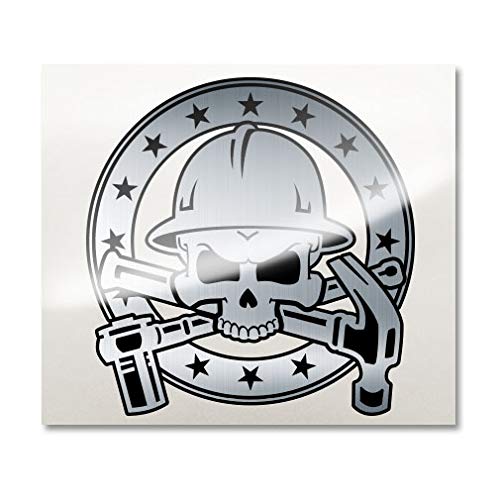 Amazon.com: Scaffolder Skull Crossbones Scaffolding Decal Sticker - CIR ...