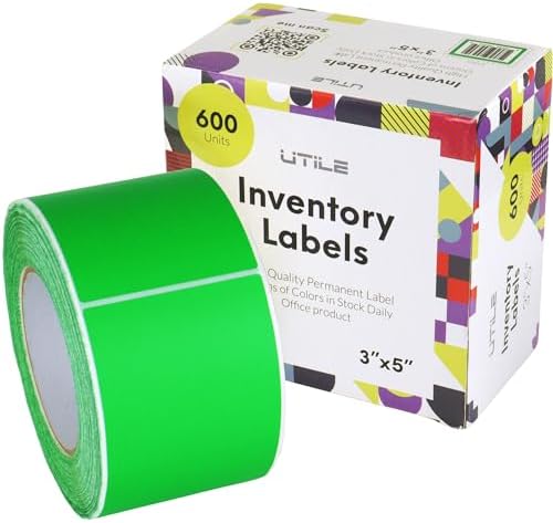 Amazon.com : STARLIBOO 3"X5" Rectangle Color Coding Labels, Removable ...