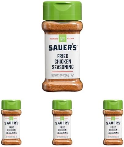 Amazon.com : Sauer's Fried Chicken Seasoning, 3.37 Ounce (Pack of 4 ...