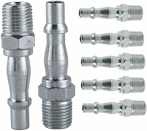 10 Pcs Air Line Connectors – Stainless Steel Air Line Fittings Hose ...