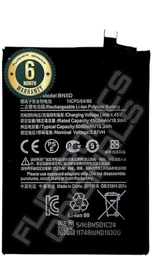 FLIPTRONICS ORIGINALS® BN5D Battery for Redmi Note 11/11S M4 Pro ...