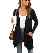 Yommay Damen Sommer Kurzarm-Lang Strickjacken für Damen Elegante ...