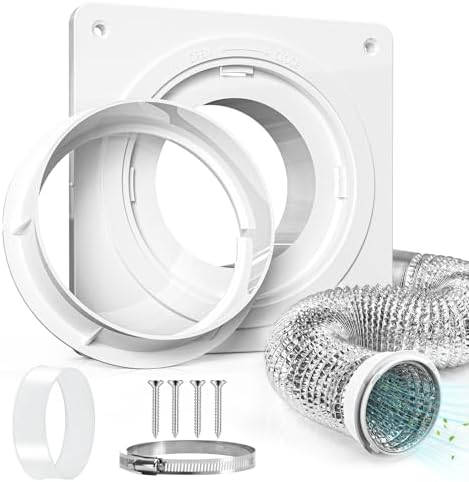 Amazon.com: Dryer Vent Connector Kit, Dryer Vent Wall Plate Adapter ...