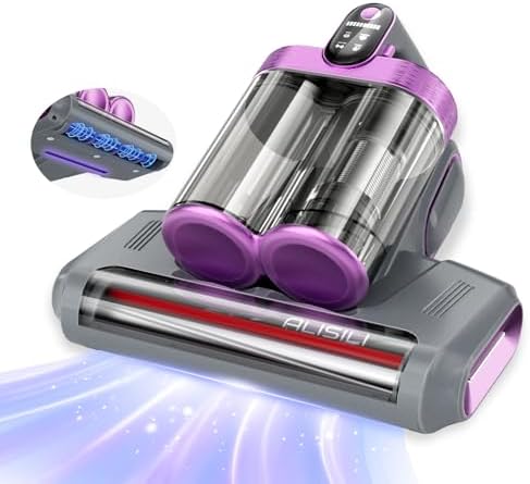 Mattress Vacuum Cleaner UV Sanitizing, Cordless Bed Vacuum with 42000 ...