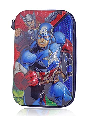 Cartoon Avengers Compass Box red Colour with multidesign : Amazon.in ...