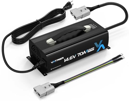 Amazon.com: 14.6V 70A Fast Charging Lithium Battery Charger, LiFePO4 ...