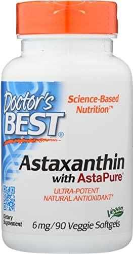 Amazon.com: Doctors Best Astaxanthin with AstaPure 6 MG, Non-GMO, Vegan ...