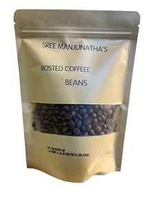 Sree Manjunatha Medium Roasted Coffee Beans Bag/Bend Of Arabica & Robusta/Blend The Perfect ...