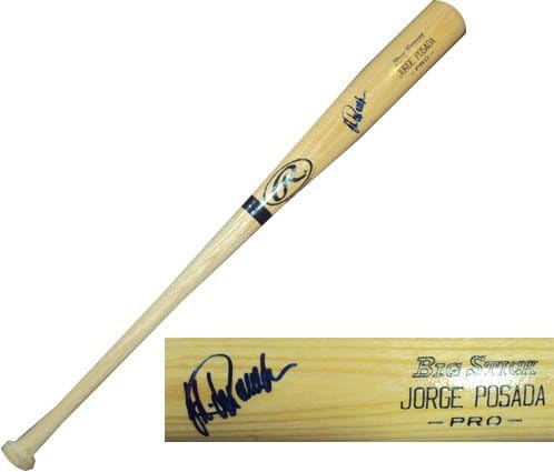 Jorge Posada Signed JSA Bat-Official at Amazon's Sports Collectibles Store
