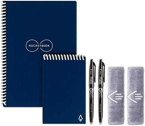 Amazon.com : Rocketbook Core Reusable Spiral Notebook, Executive Size ...