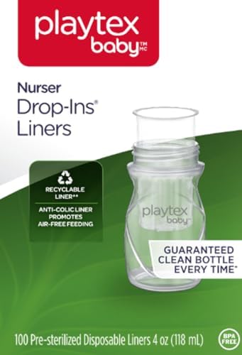 Amazon.com : Playtex Baby Nurser Pre-Sterilized Disposable Drop-Ins ...