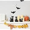 Amazon.com: Gift Boutique 3 Halloween Cat Wooden Table Decorations ...