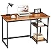 Amazon.com: GreenForest Office Desk with 2-Tier Storage 39 inch ...