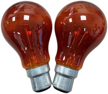 Unibulb Fireglow Red Light Bulbs, 40W, GLS B22 Bayonet, 390 Lumens ...