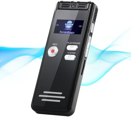 Amazon.com: 8GB Digital Voice Recorder with Playback | HD Dual MIC ...