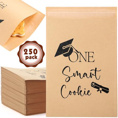Amazon.com: Mooliwe 250 Pack Graduation Candy Cookie Gift Bags One ...