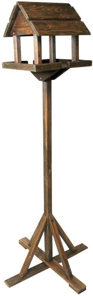 Home & Garden Traditional Wooden Wild Bird Deluxe Feeding Station Table ...