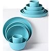 Amazon.com | LEKOCH 10-Piece Bamboo Fiber Dinnerware Set,Eco-friendly ...