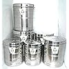 Buy NBM steel Brand Steel Dabba - 6 Pieces container set 5 kg to 10 kg ...