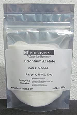 Strontium Acetate, Reagent, 99.9%, Certified, 100g : Amazon.in: Industrial & Scientific