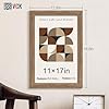 Amazon.com - VCK 11x17 Picture Frame Set of 3, Walnut Wood Frames ...