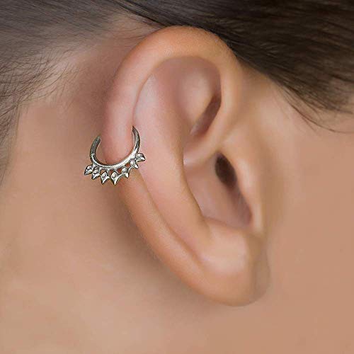 14k Gold Delicate And Enamel Helix Ear Jewelry Chloe Studio