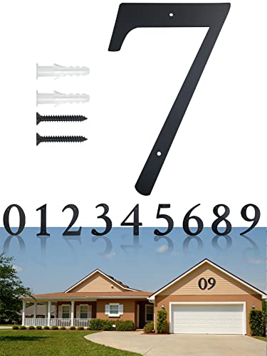 11 Inch Extra Large House Numbers, Address Numbers Elegant Black Finish ...
