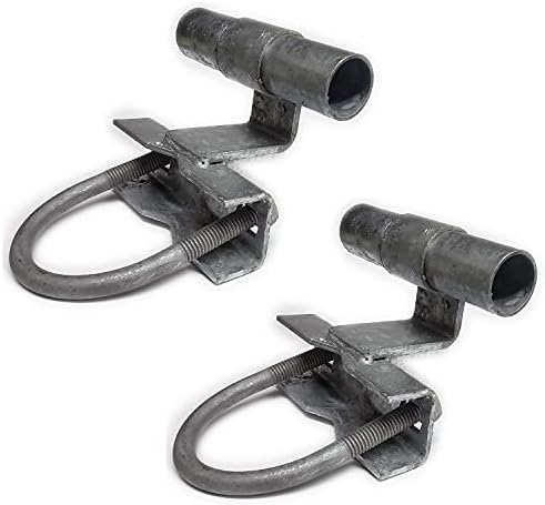 MorningRo 2 Pcs Chain Link Fence Rolling Gate Universal Track Bracket ...