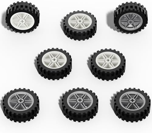 Amazon.com: Large Size Wheels and Tires Building Kit, 30mm Diameter ...