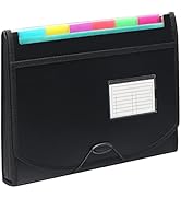 NISUN 13 Pockets PU Leather Expanding File Folders, A4/Letter Size ...