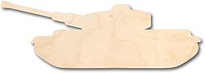 Amazon.com: Unfinished Wood Tank Shape - Army - Marines - Military ...
