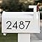 Amazon.com: Reflective Mailbox Numbers, White Self Adhesive Numbers for ...