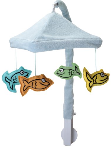 Amazon.com : Basic Comfort Mobile - Bubbles Fish Crib Mobile : Nursery ...