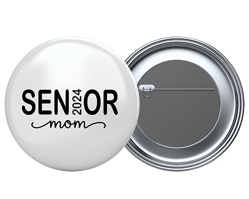 Amazon.com: Senior Mom Button, Senior 2024 Pin 2.25" Round Pinback ...