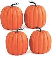 Amazon.com: Artmag 8 Inch Large Artificial Pumpkins, 2PCS Big Pink ...