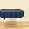 Amazon.com: LinenTablecloth 70-Inch Round Polyester Tablecloth Navy ...