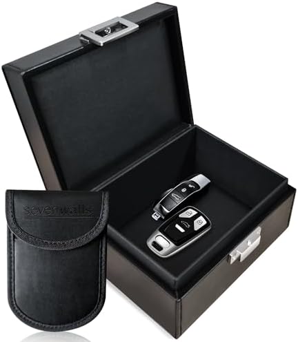 Faraday Box for Car Keys & Pouch Anti-Theft Security, Double-Layer ...