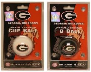 Amazon.com: University of Georgia Cue and Eight Ball Pool Set : Sports ...