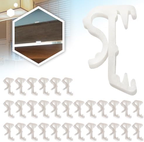 Amazon.com: Amazing Drapery Hardware Premium White Plastic Wood Blind ...