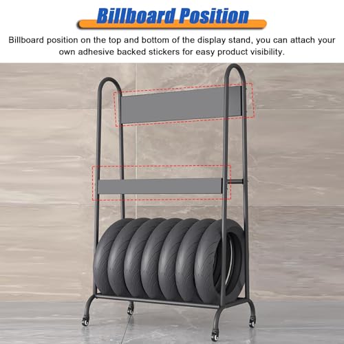 REMYSAOS Tire Equipment Display Stand Motorcycle Tire Rack Adjustable ...