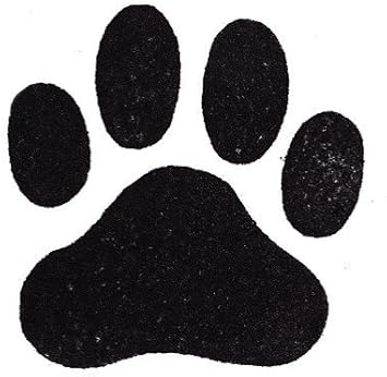 Amazon.com: Dog Rubber Stamp - Paw Print Large-358F (Size: 1-7/8" Wide ...