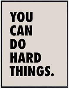 Amazon.com: You Can Do Hard Things, Motivational Classroom Decor ...