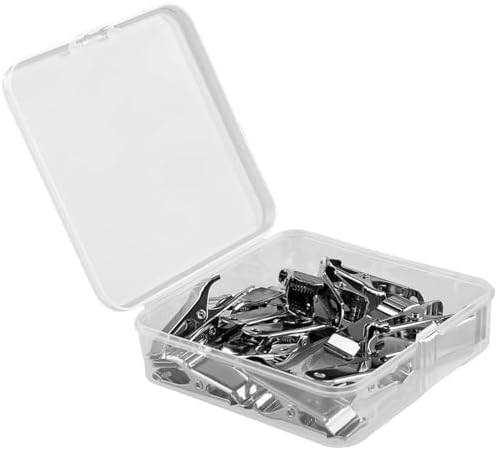 Bojueshaw 15pcs Metal Spring Clamps,Mini Clamps Alligator Clips,Test ...