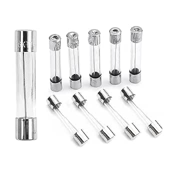 Fast Blow Fuse F0.5AL250V 6x30mm Pack of 10 Glass Fuse 0.5A 0.5Amp 250V ...
