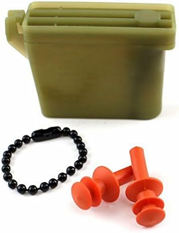 Amazon.com: VANGUARD Military Ear Plugs with Chain and Case (Orange ...